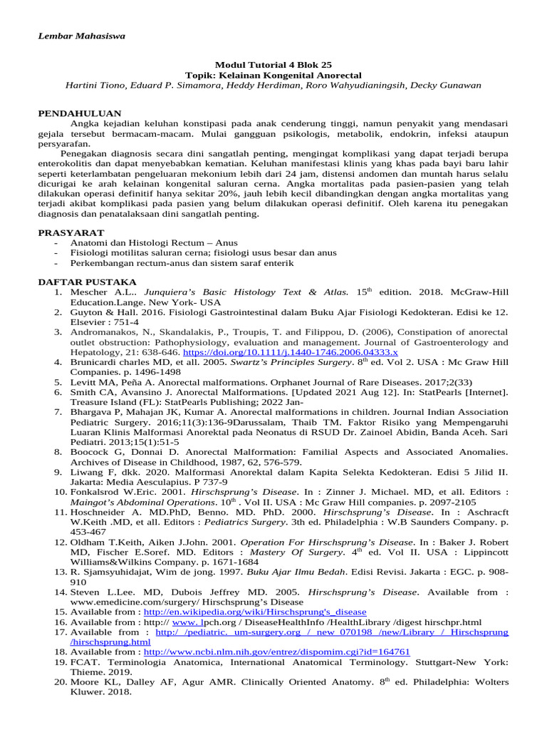 Lembar Mahasiswa Modul 4 Blok 25 2024 | PDF