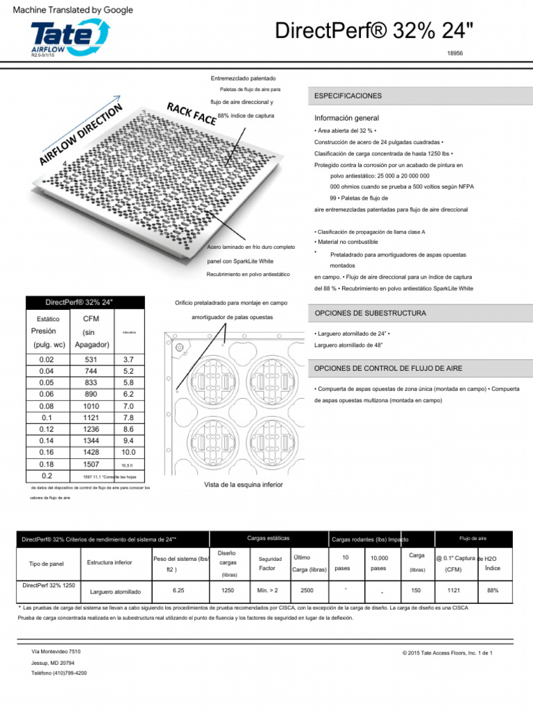 Direct Perf 32porcent 24pulg in Data Sheet | PDF