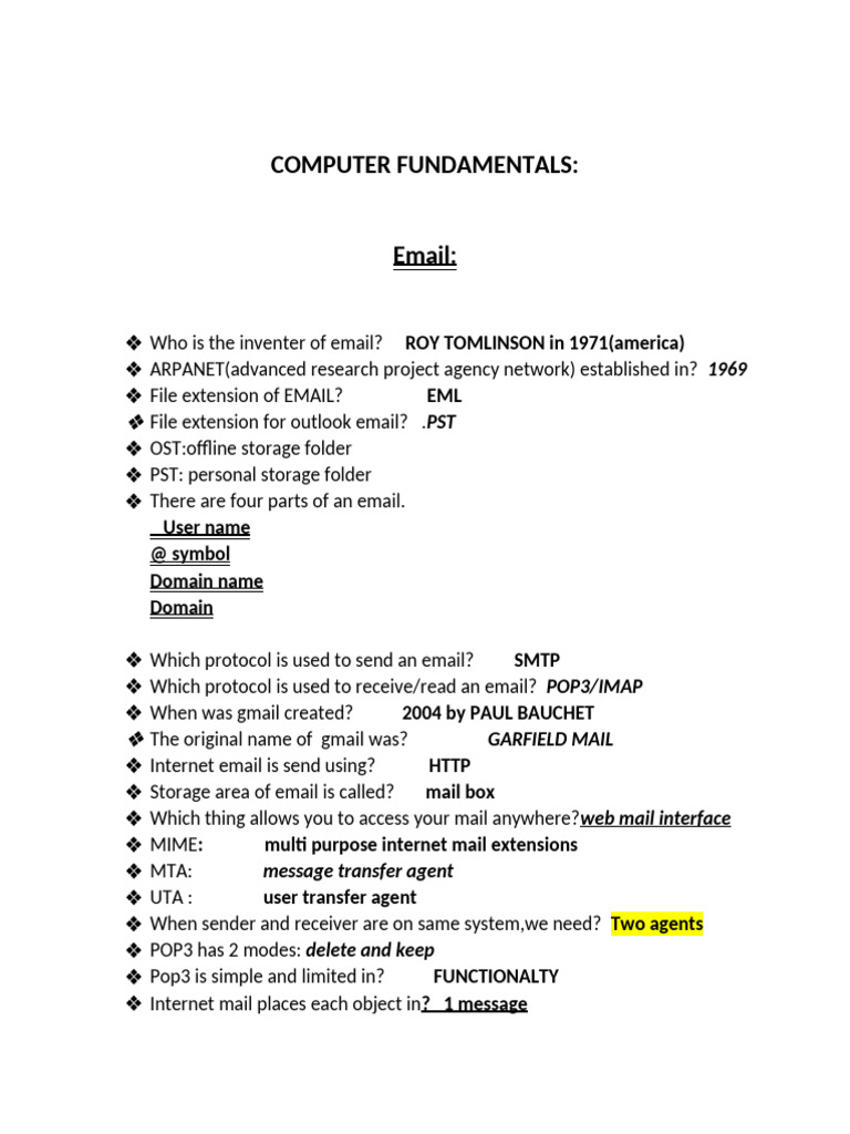 COMPUTER FUNDAMENTALS by Zain | PDF