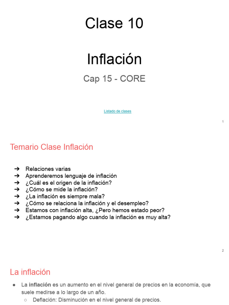 Intro Econ Slides P2024 - Clase 10 | PDF