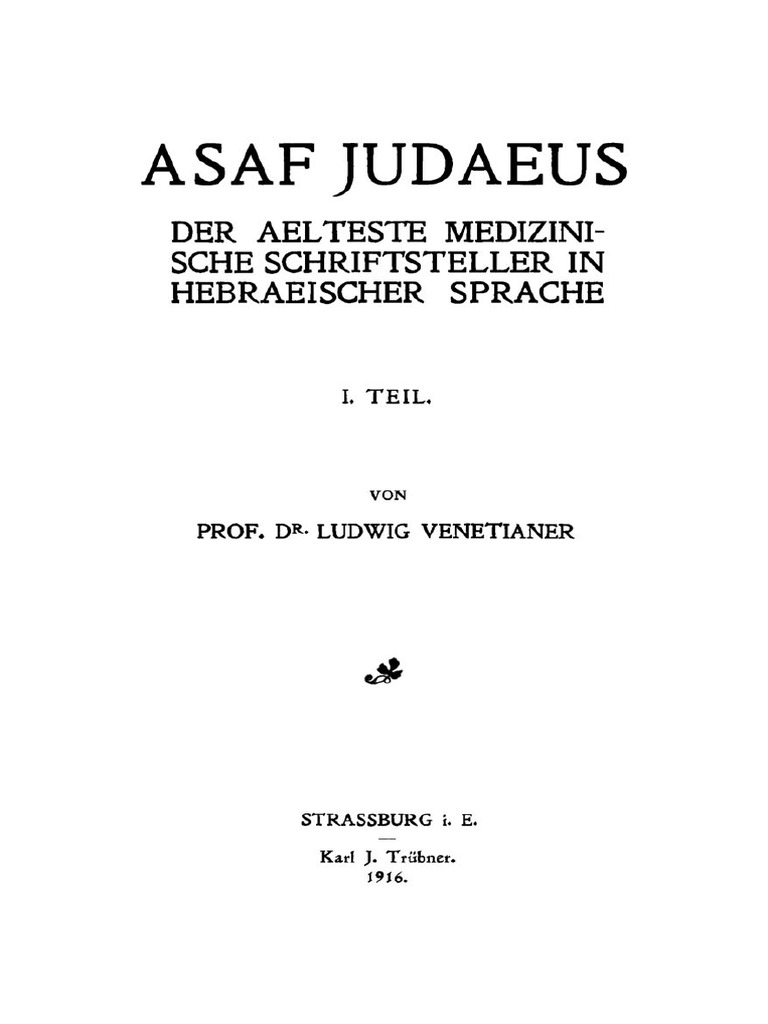 Asaf Judaeus Teil 1 (Z-Library) | PDF