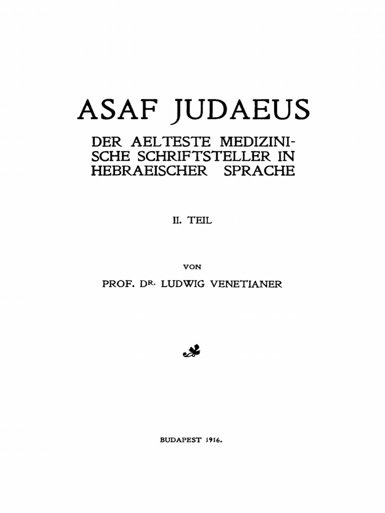 Asaf Judaeus Teil 2 () (Z-Library) | PDF