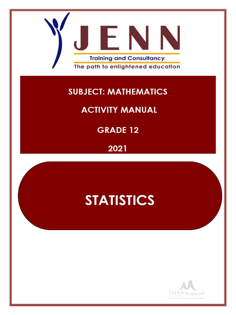 Activity Manual Statistics 2021 | PDF
