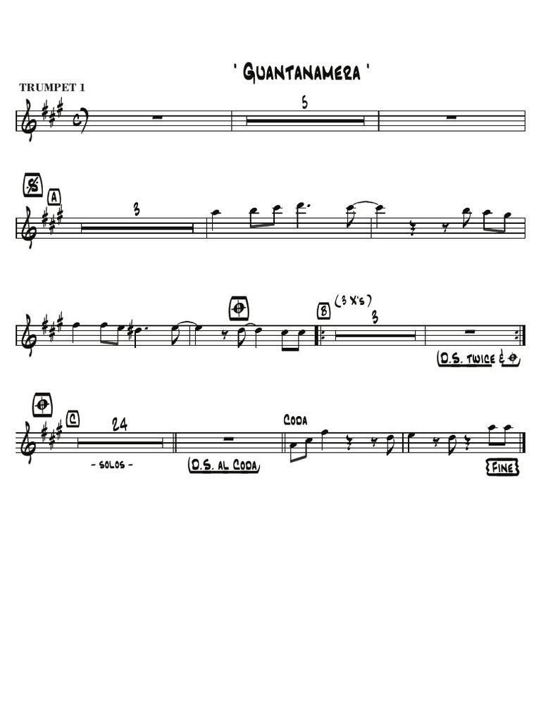 1135.guantanamera - Celia Cruz (1 Trompeta) | PDF