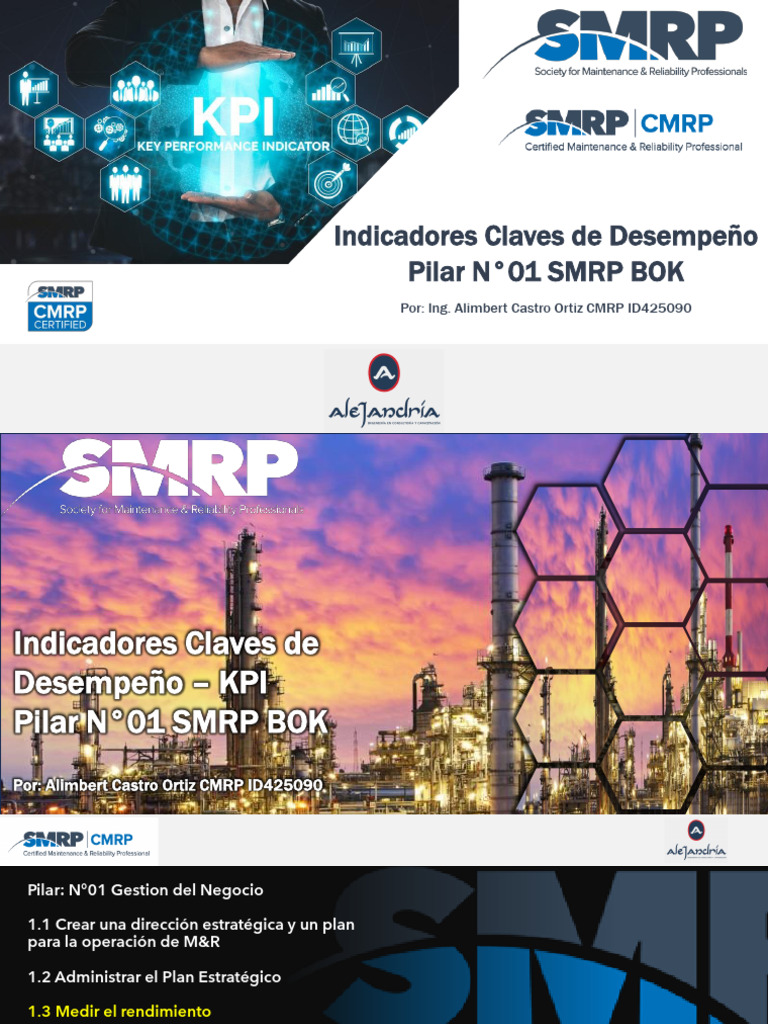 KPI Indicadores Clave de Desempeño - SMRP BOK | PDF