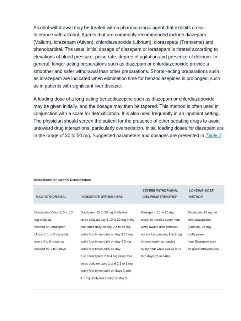 4.6. Withdrawal Management for Alcohol Dependence | PDF
