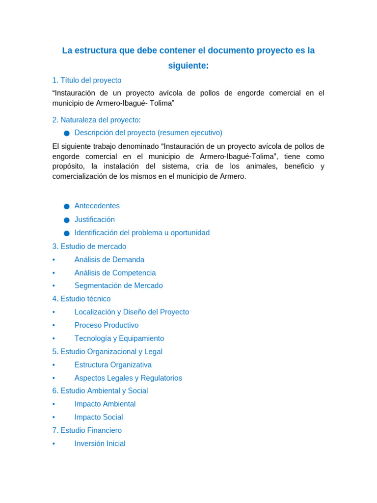 Estructura Del Proyecto | PDF