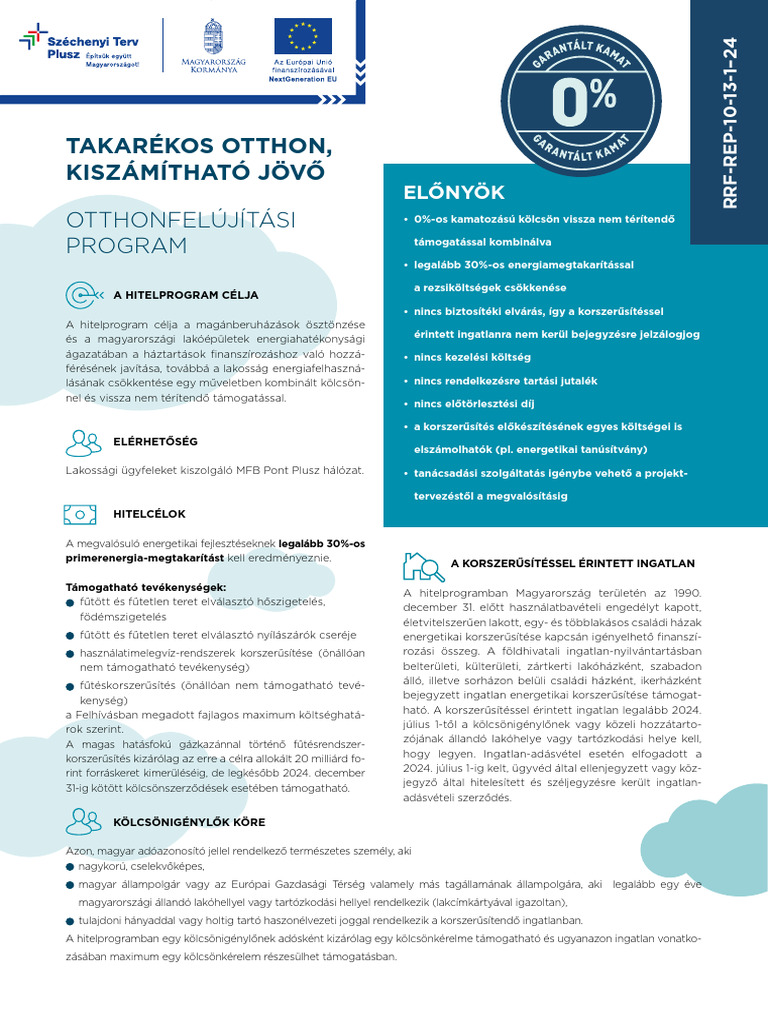 MFB Termeklap Otthonfelujitas 20240627 | PDF