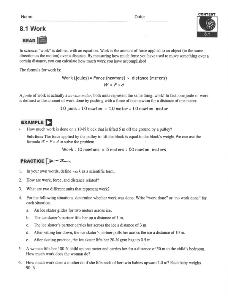 G8 - Q1 - WORK - Practice and KEY | PDF