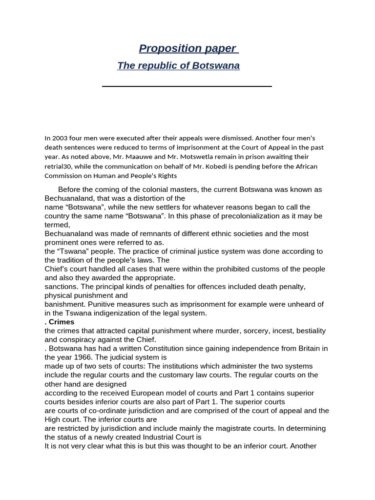 Proposition Paper | PDF