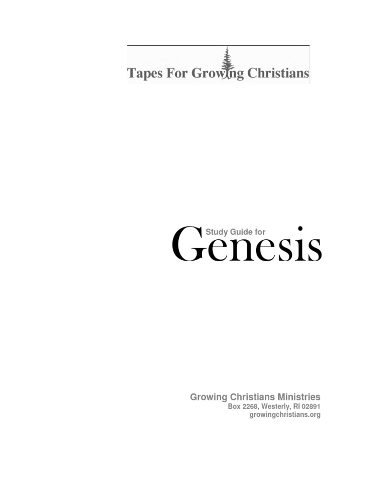 Studyguide Genesis | PDF