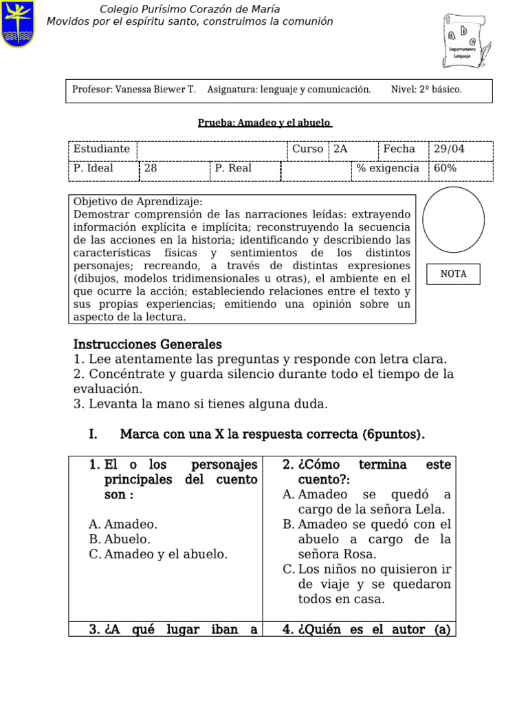 Amadeo y El Abuelo | PDF