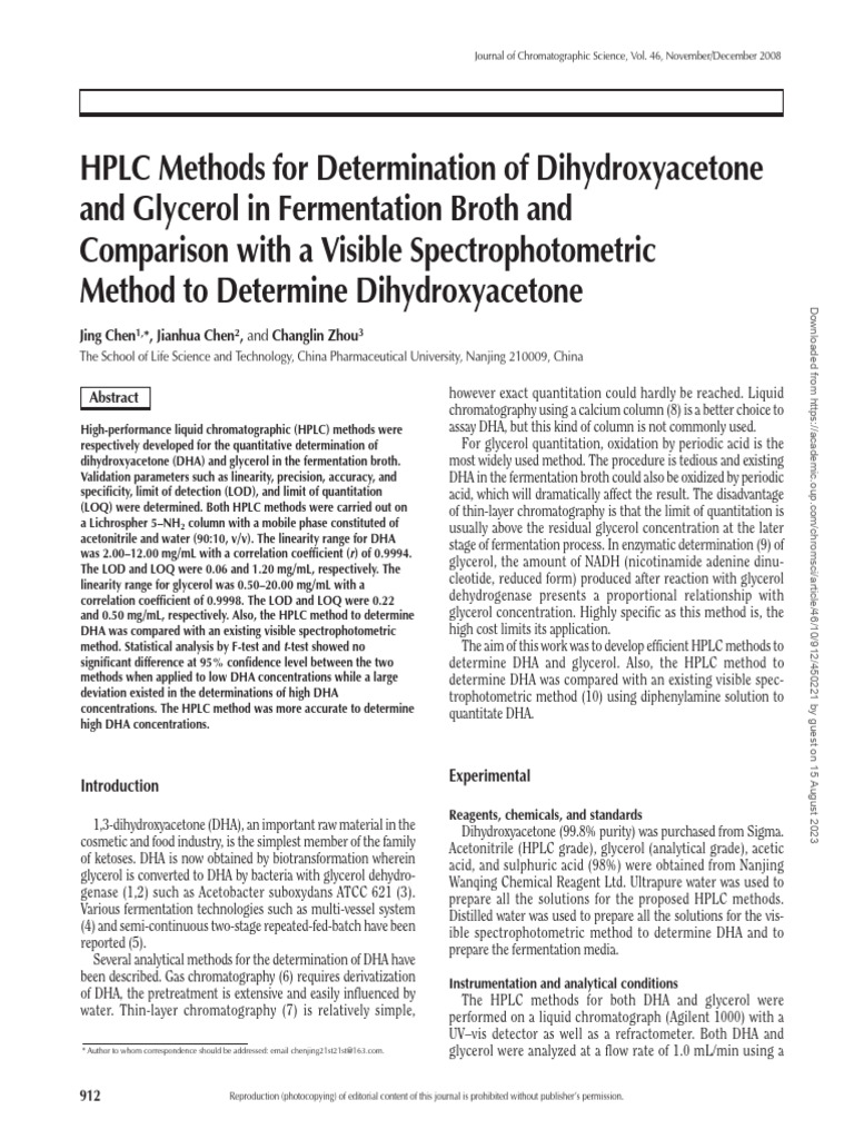 Dha HPLC | PDF