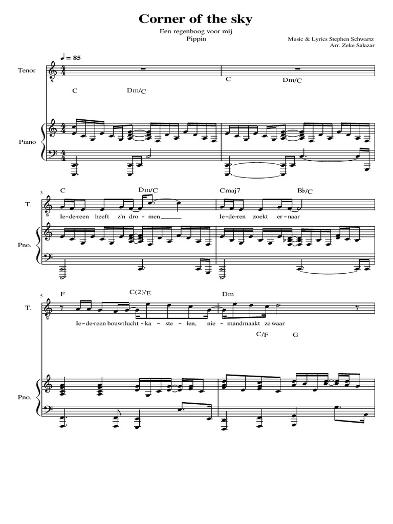 Corner of The Sky Auditie | PDF