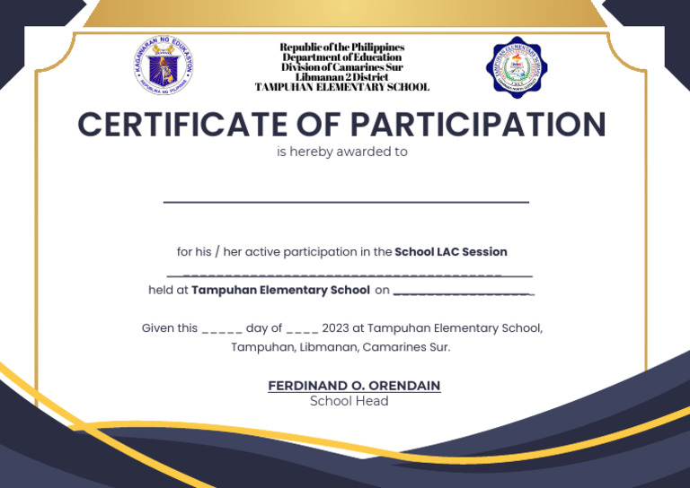 Lac Session Cert. | PDF