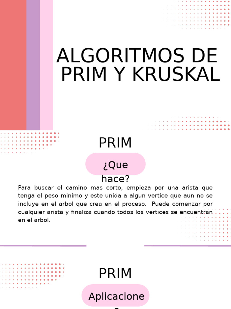 Algoritmo De Prim Y Kruskal Naselli Monzon Mediavilla 1 Pdf 