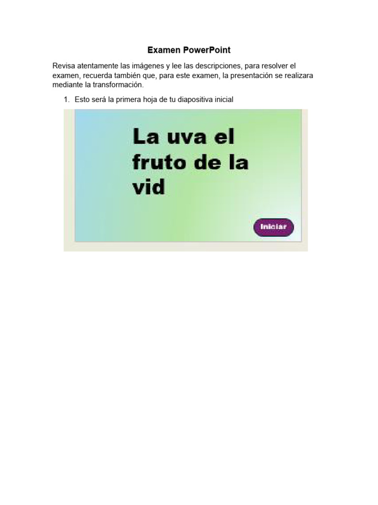 Examen PowerPoint | PDF