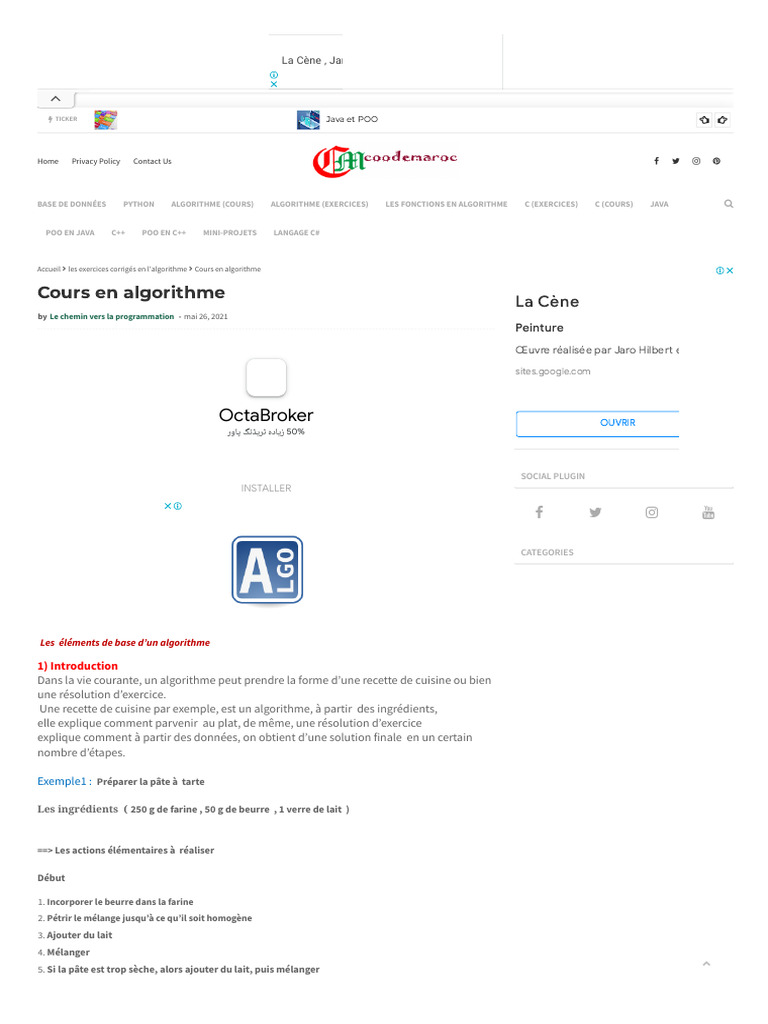 Cours en Algorithme | PDF