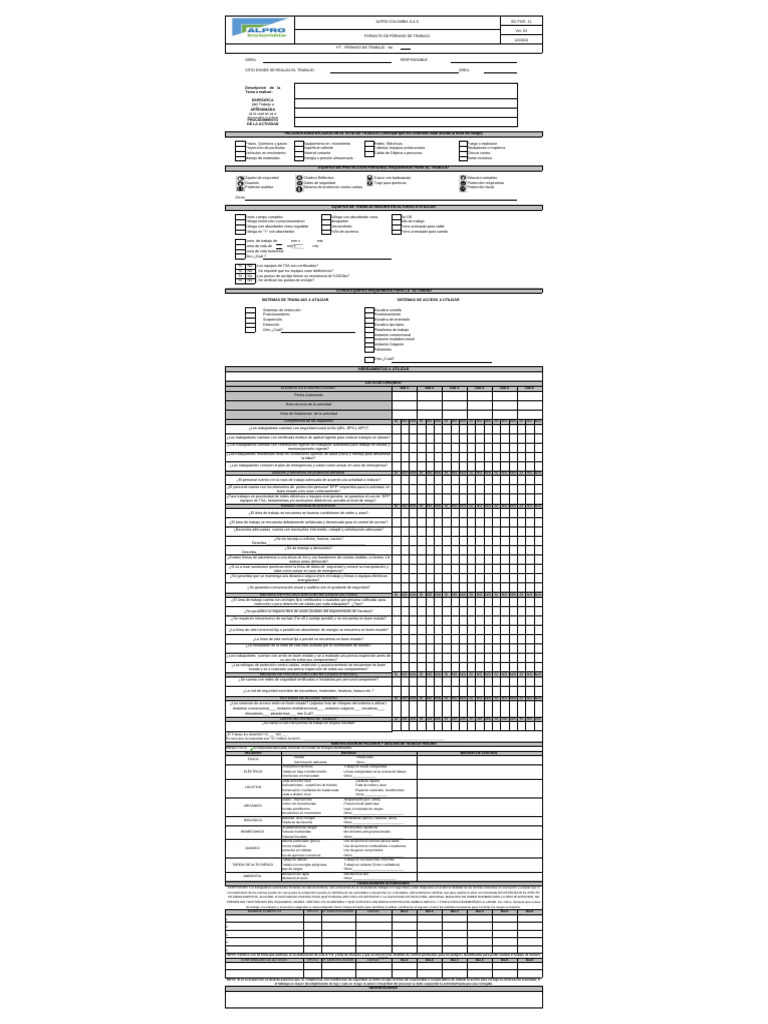 FT Permiso TSA Actualizado ALPRO | PDF