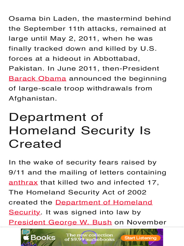 September 11 Attacks HISTORY | PDF