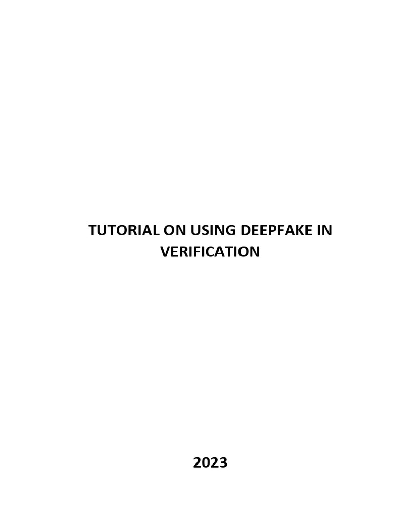 DeepFake Verification - EN Prod John Wick | PDF