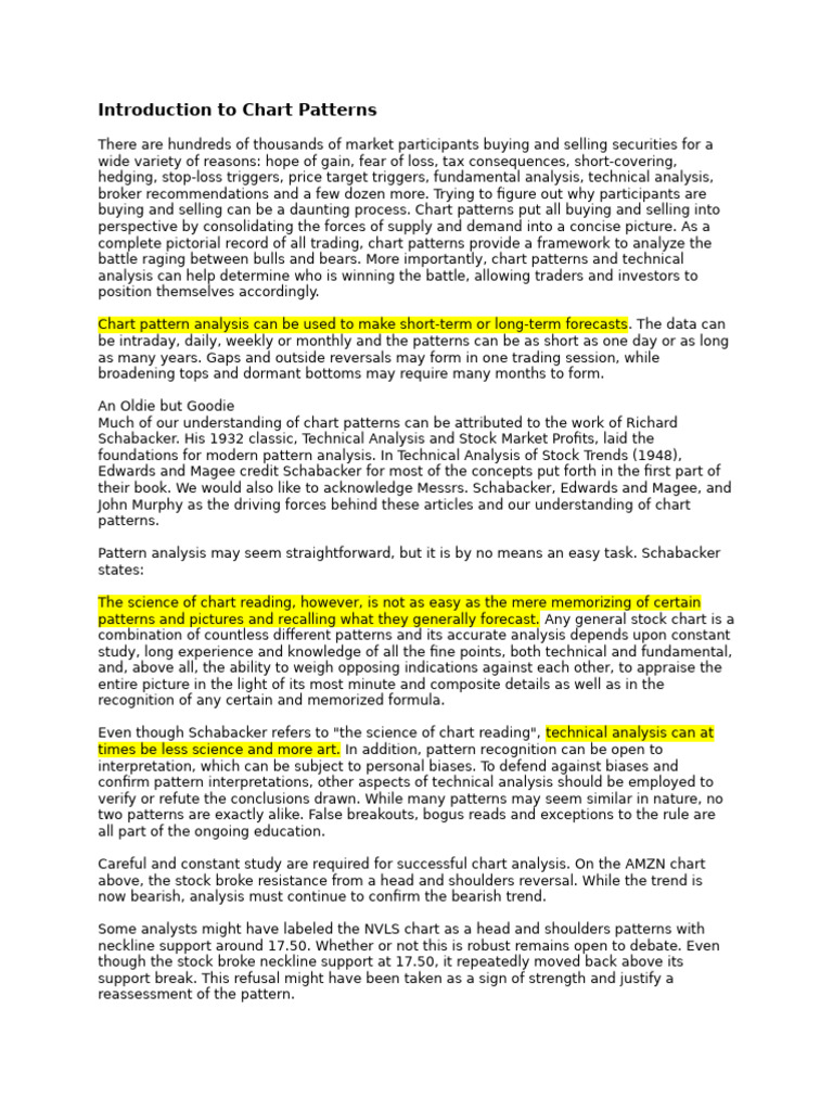 1.introduction To Charts Patterns | PDF