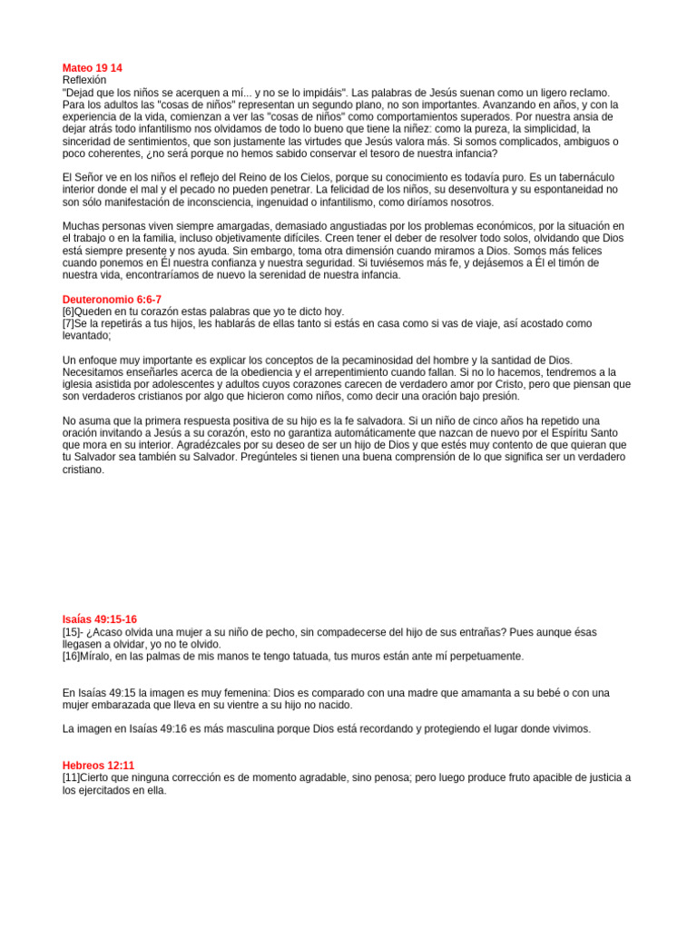Mateo 19 14 | PDF