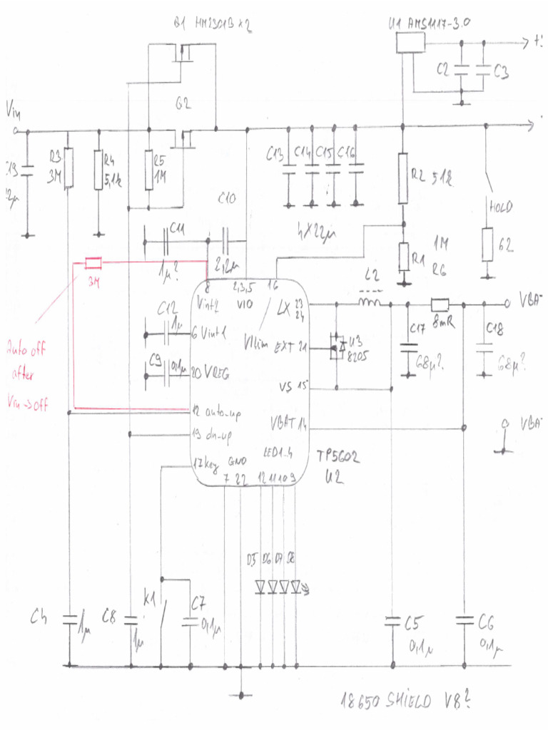 Battery Shield v8 Schematic | PDF