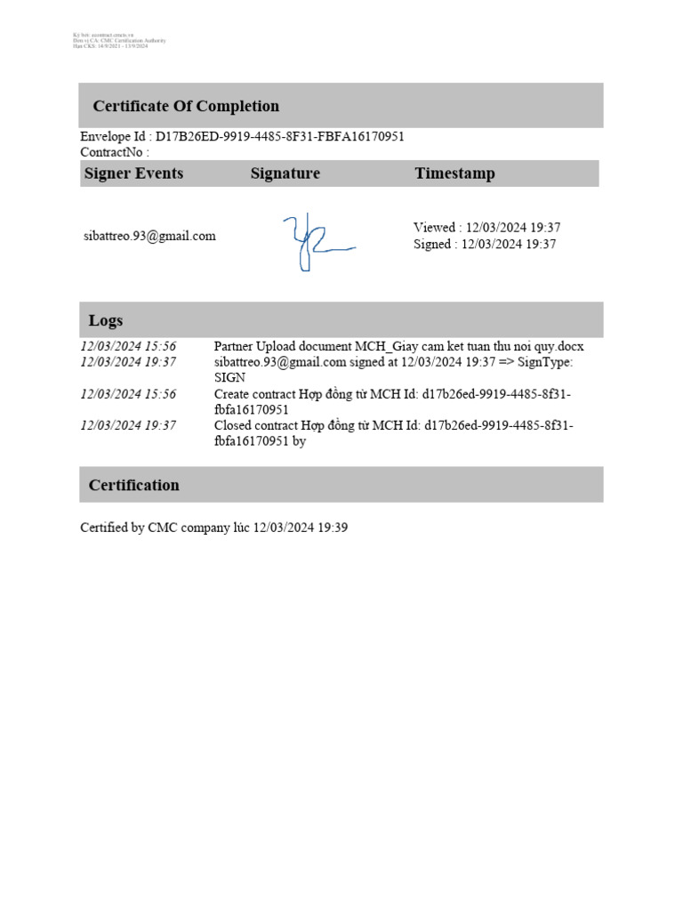 Certificate of Completion: H P Đ NG T H P Đ NG T | PDF