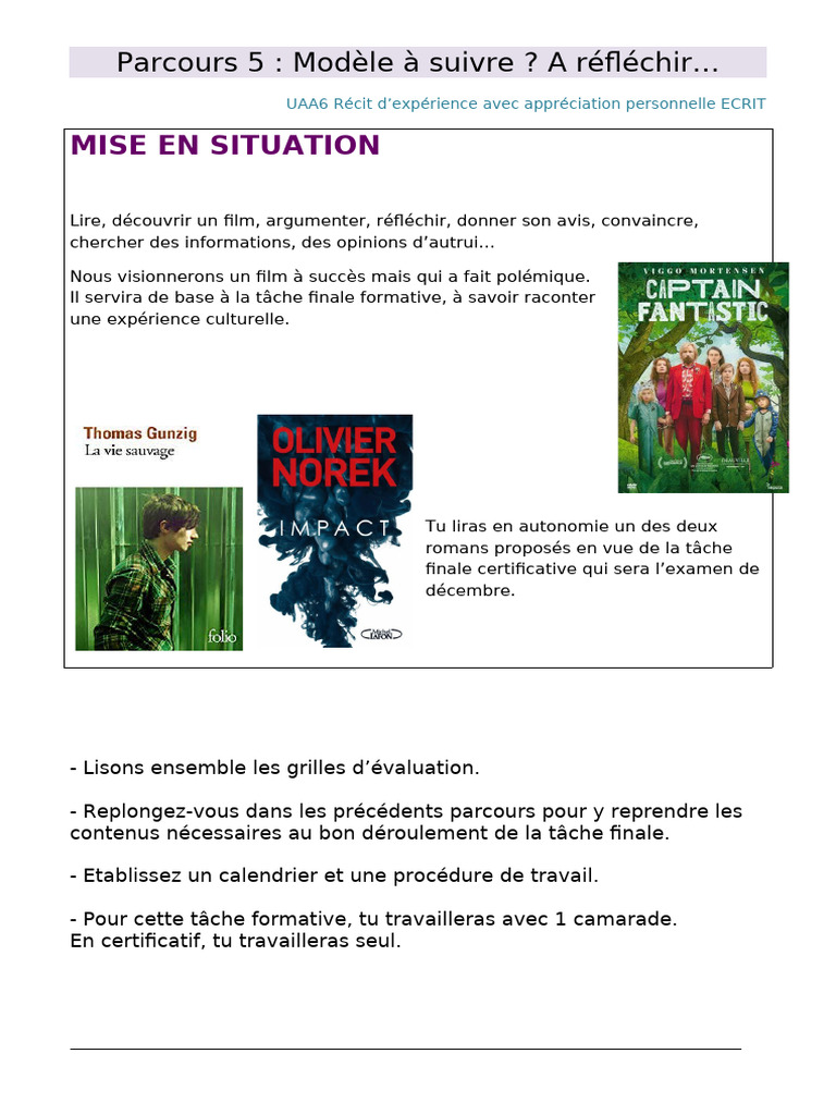 5TT recitexperienceUAA6ECRIT | PDF