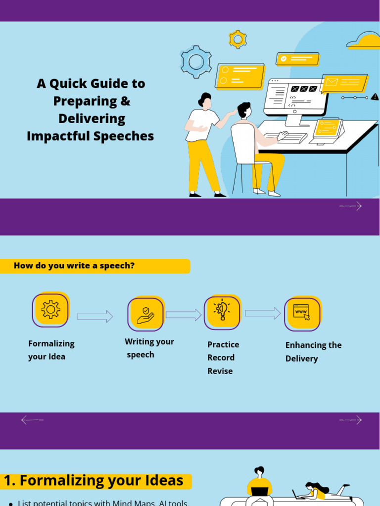 A Quick Guide To Preparing and Delivering A Speech | PDF