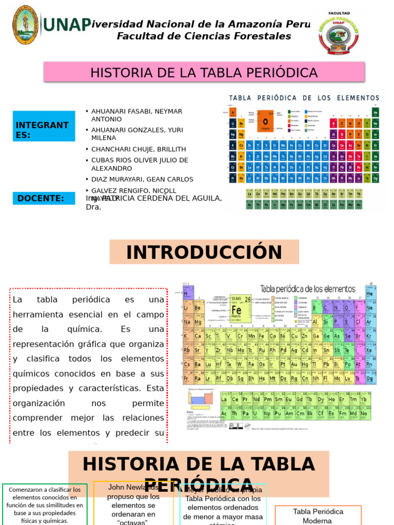 Historia de La Tabla Periódica | PDF