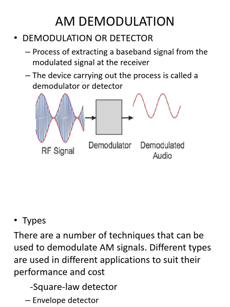 AM Demodulation | PDF