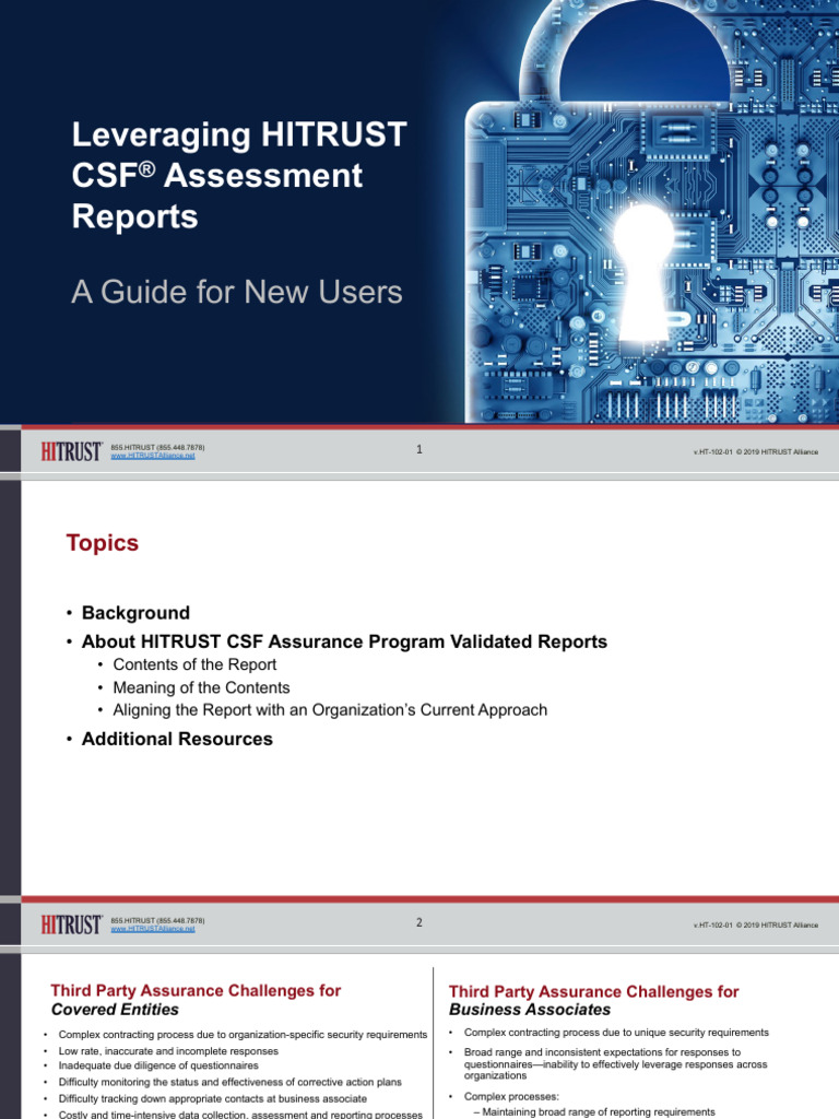 Leveraging CSF v9 Assessment Reports | PDF