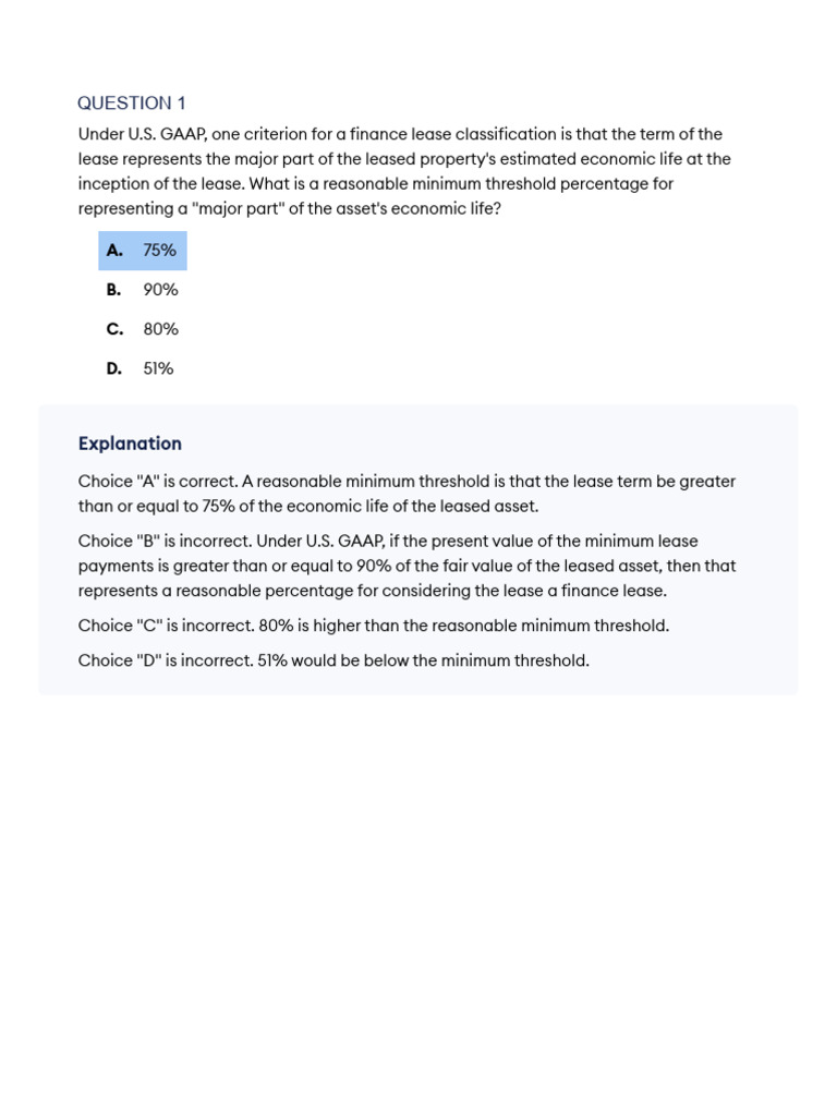 M7 Lessee Accounting - Answers | PDF