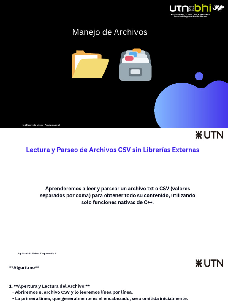 CLASE 9 - Manejo de Archivos | PDF