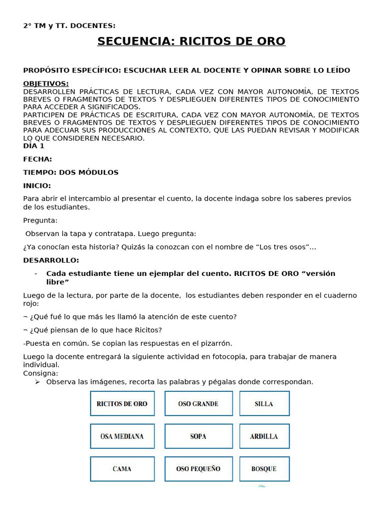 Ricitos 2do Abril | PDF