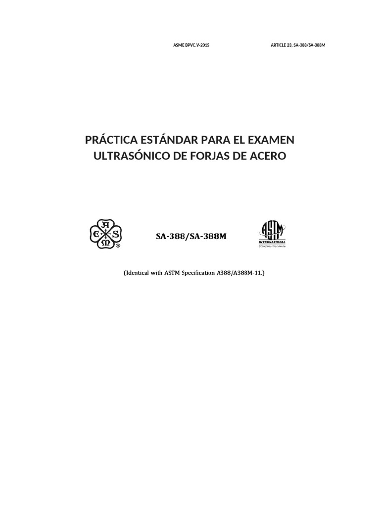 SA 388 en Español | PDF