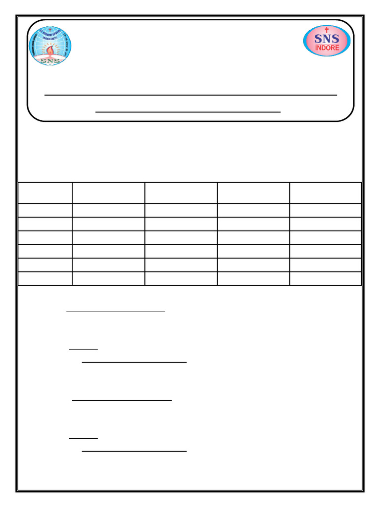Pre-Primary Half-Yearly Exam Timetable 2024 | PDF