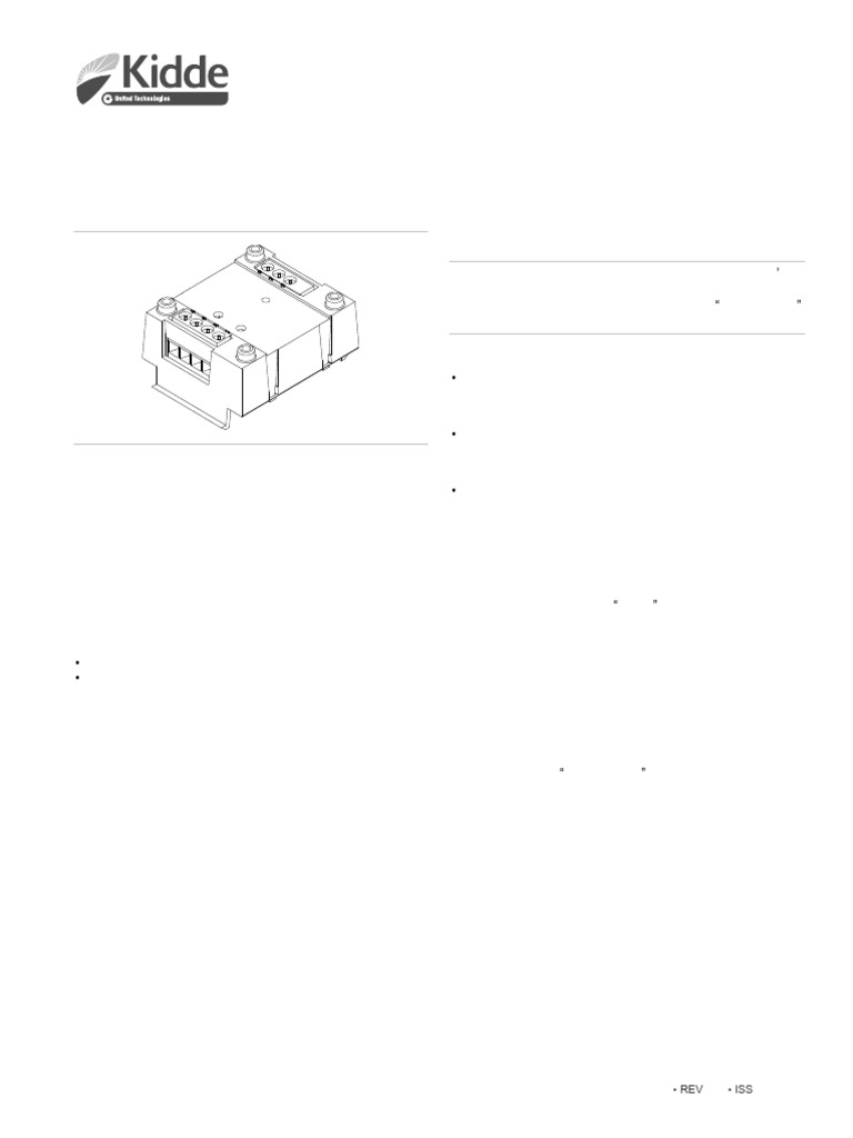 Gsa CR Kidde Manual Instalacion SH Ingenieria | PDF