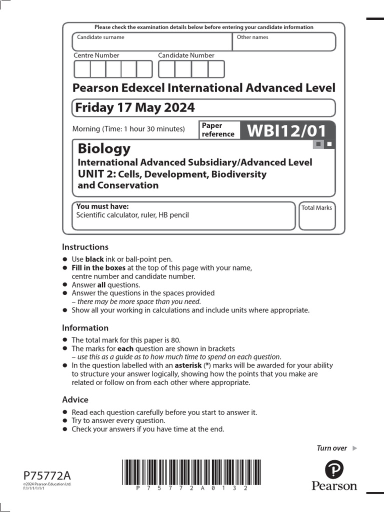 Wbi12 01 Que 20240518 | PDF