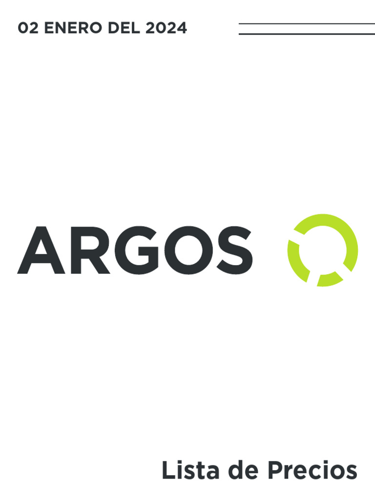 Lista-De-Precios Argos | PDF