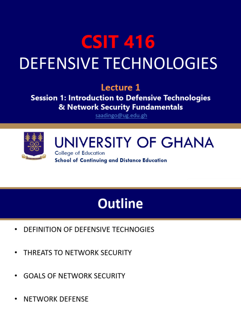 Session1 - Network Security Fundamentals | PDF