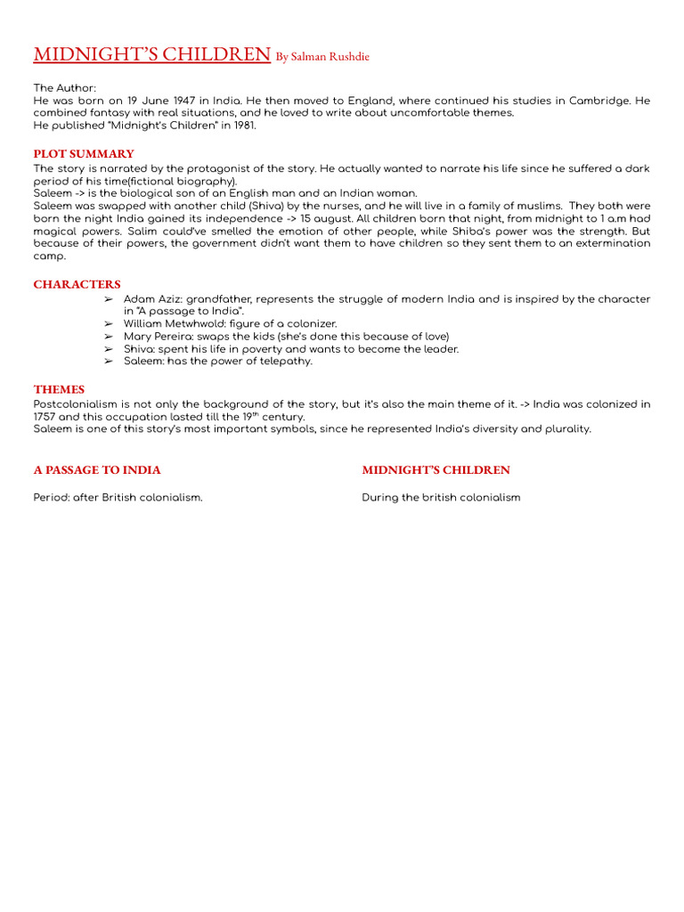 Midnight's Children | PDF