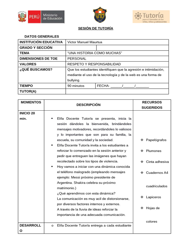 Sesión 3 Bullying-Ciberbullying | PDF