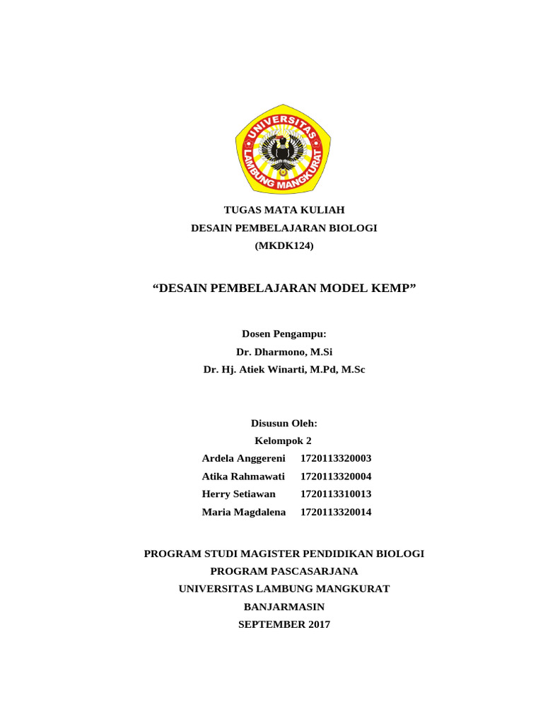 Kelompok 2 (Model Kemp) | PDF