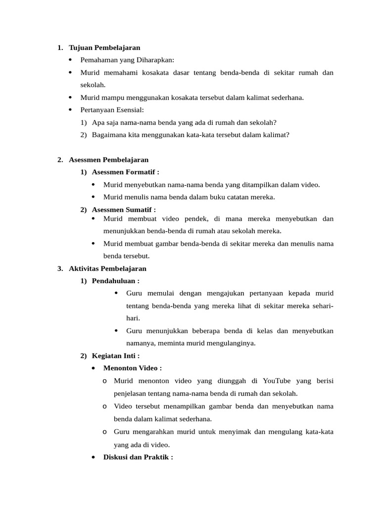 Rancangan Pembelajaran Dengan Prinsip UbD | PDF