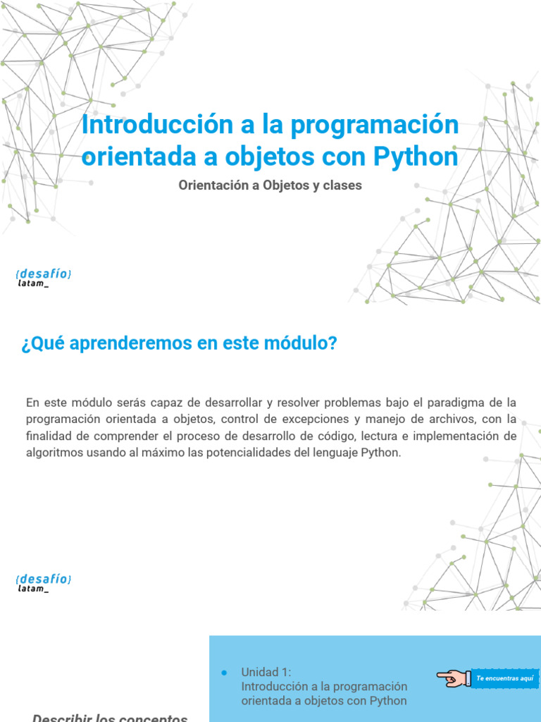Presentación - Orientación A Objetos y Clases | PDF