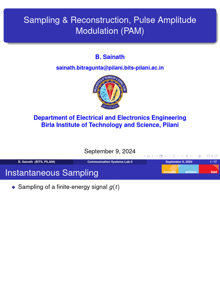 BITS - EEE ECE - ComSys2024 - Tuesday Batch - Lab5 - Tasks | PDF
