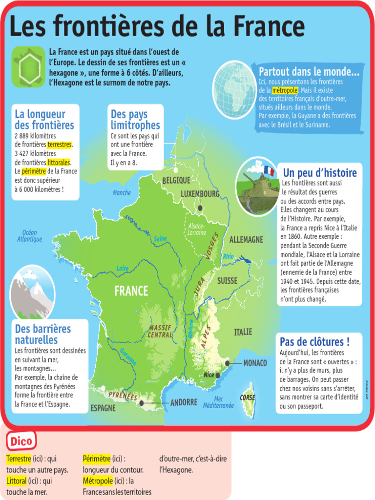 Frontières de la France et pays limitrophes | PDF | France